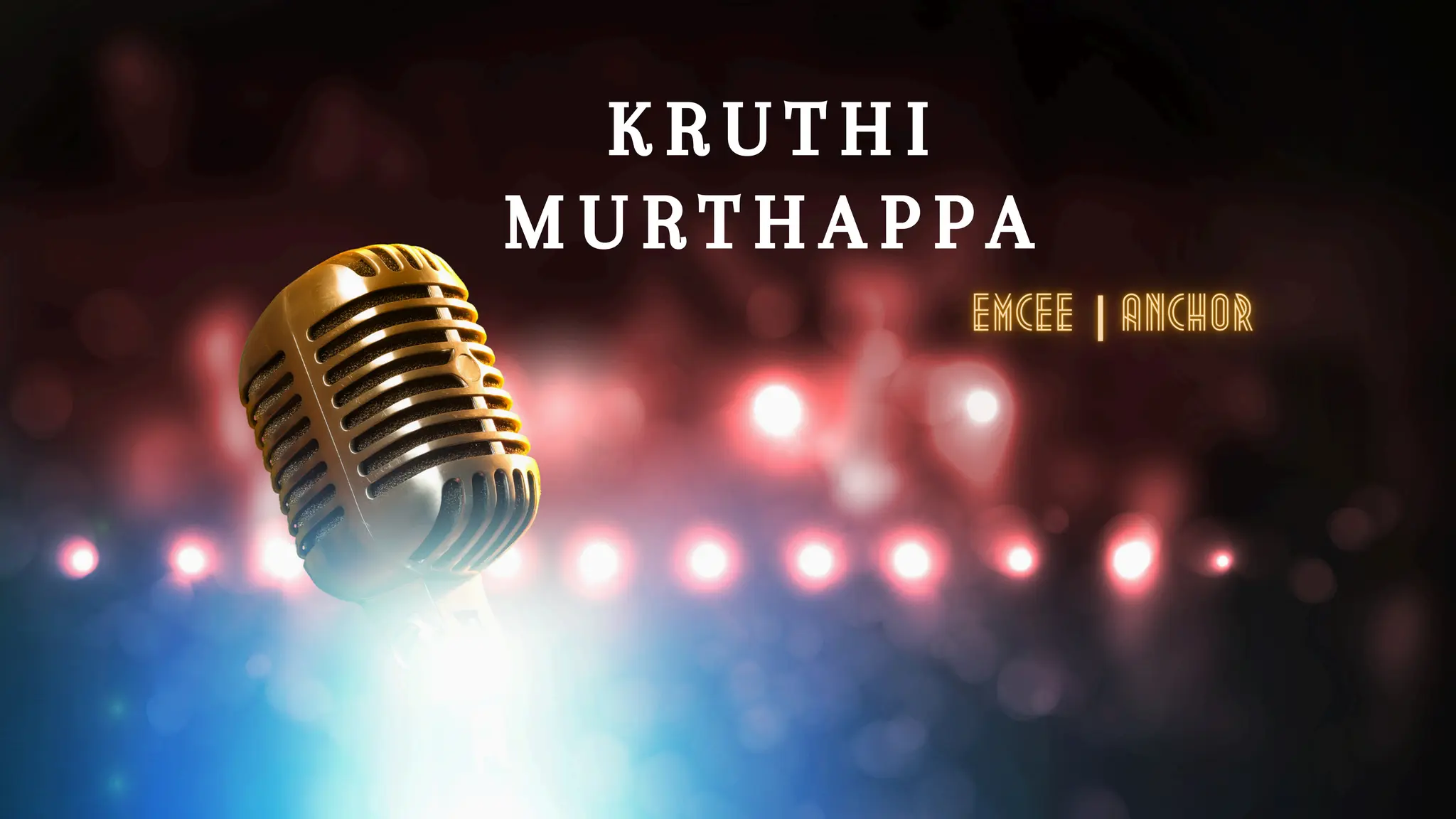 Female Emcee Kruthi Murthappa from Bangalore for Birthday and Corporate ...