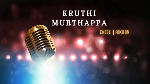 Female Emcee Kruthi Murthappa from Bangalore for Birthday and Corporate ...