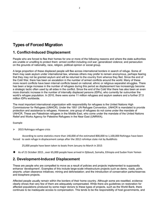 forced migration | PDF