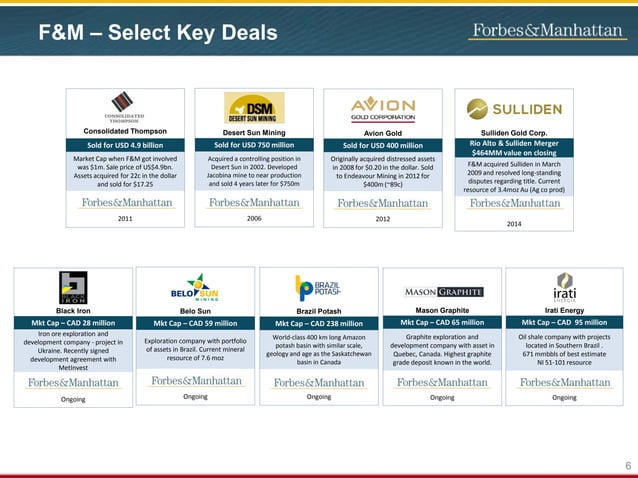 F&M Corporate Presentation | PDF