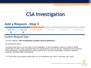 FMCSA DataQ Challenges-FTA-Blitch | PPT