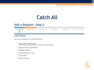 FMCSA DataQ Challenges-FTA-Blitch | PPT