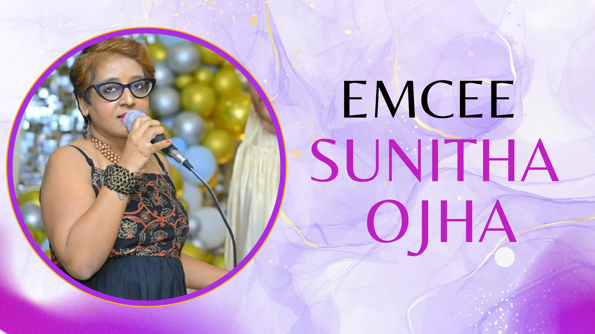 Female Emcee Sunitha Ojha from Chennai for Birthday and Corporate Events | PDF