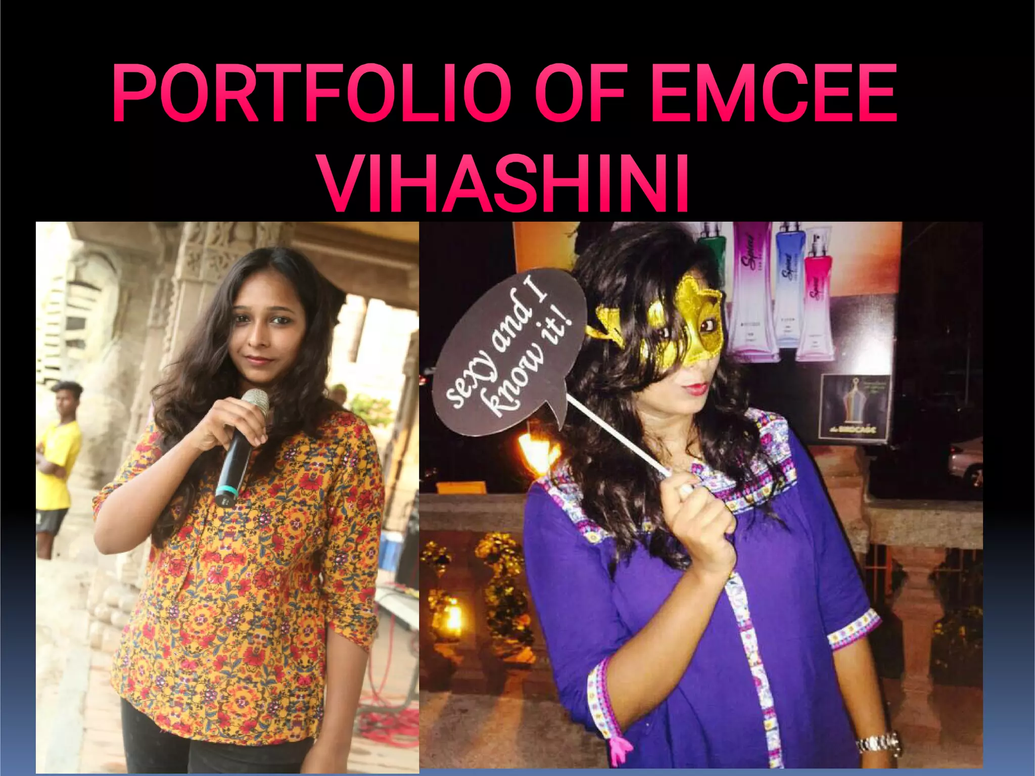 Female Emcee Vihashini in Chennai | PPT