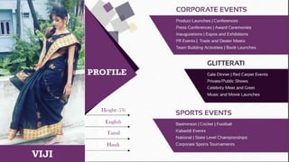 FEMALE EMCEE VIJI | PPT