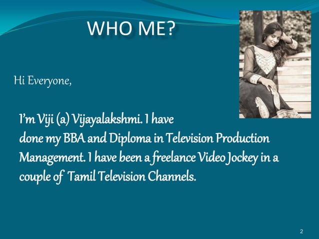Female Emcee Viji Managed by Chennai Event Emcees and Entertainers | PPT