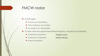 Frequency Modulated CW radar Deatils.pptx