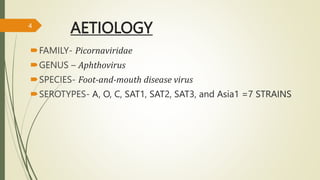 Foot and Mouth Disease : Dr Ananya | PPTX