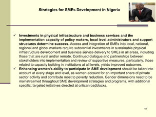 ’Unlocking Real Sector Development: SMEs as Agent of Growth and ...