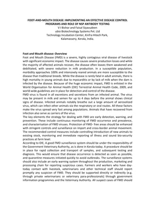Fmd control strategies in kerala | DOC