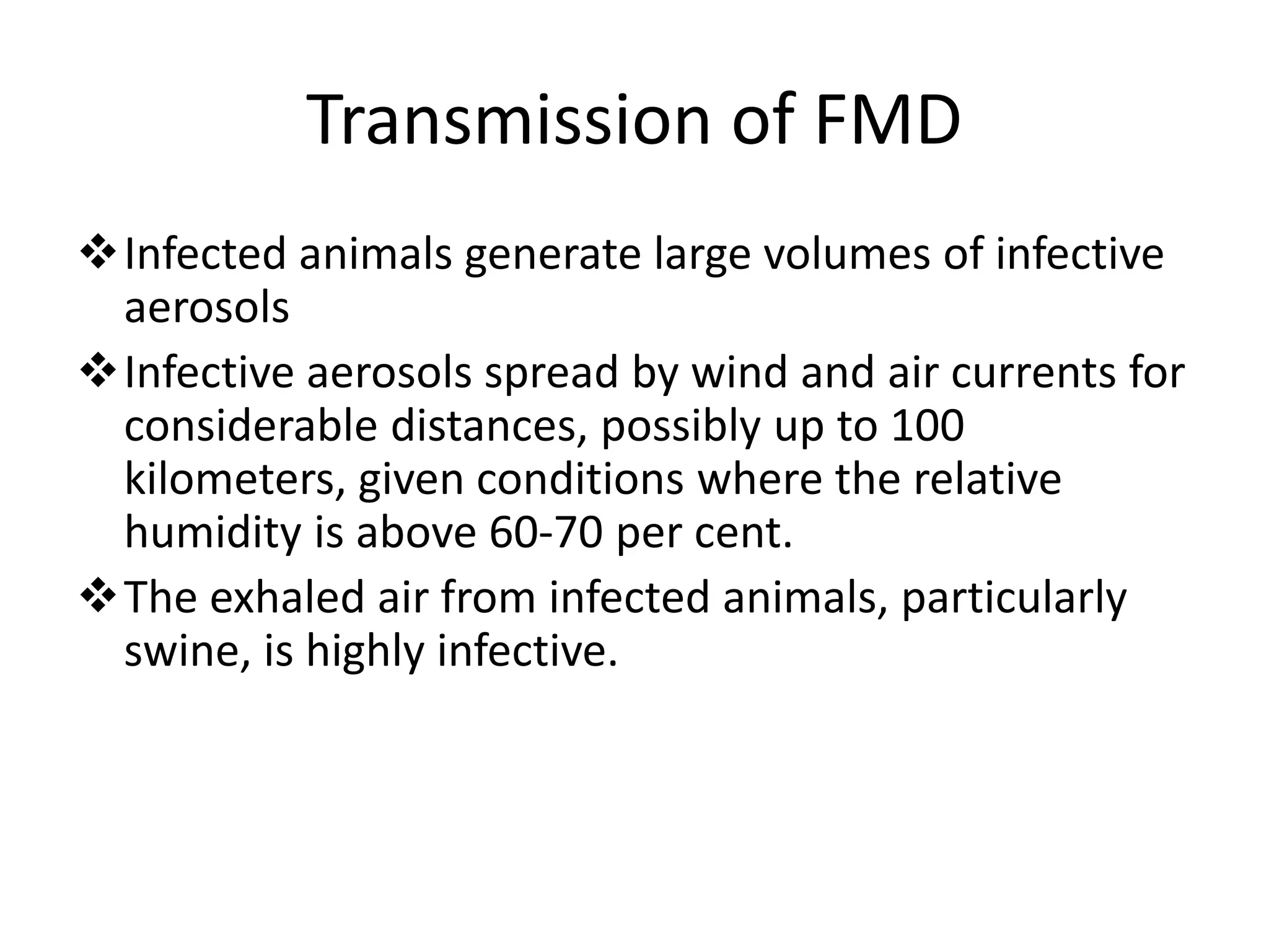 FOOT AND MOUTH DISEASE ( FMD) | PPTX