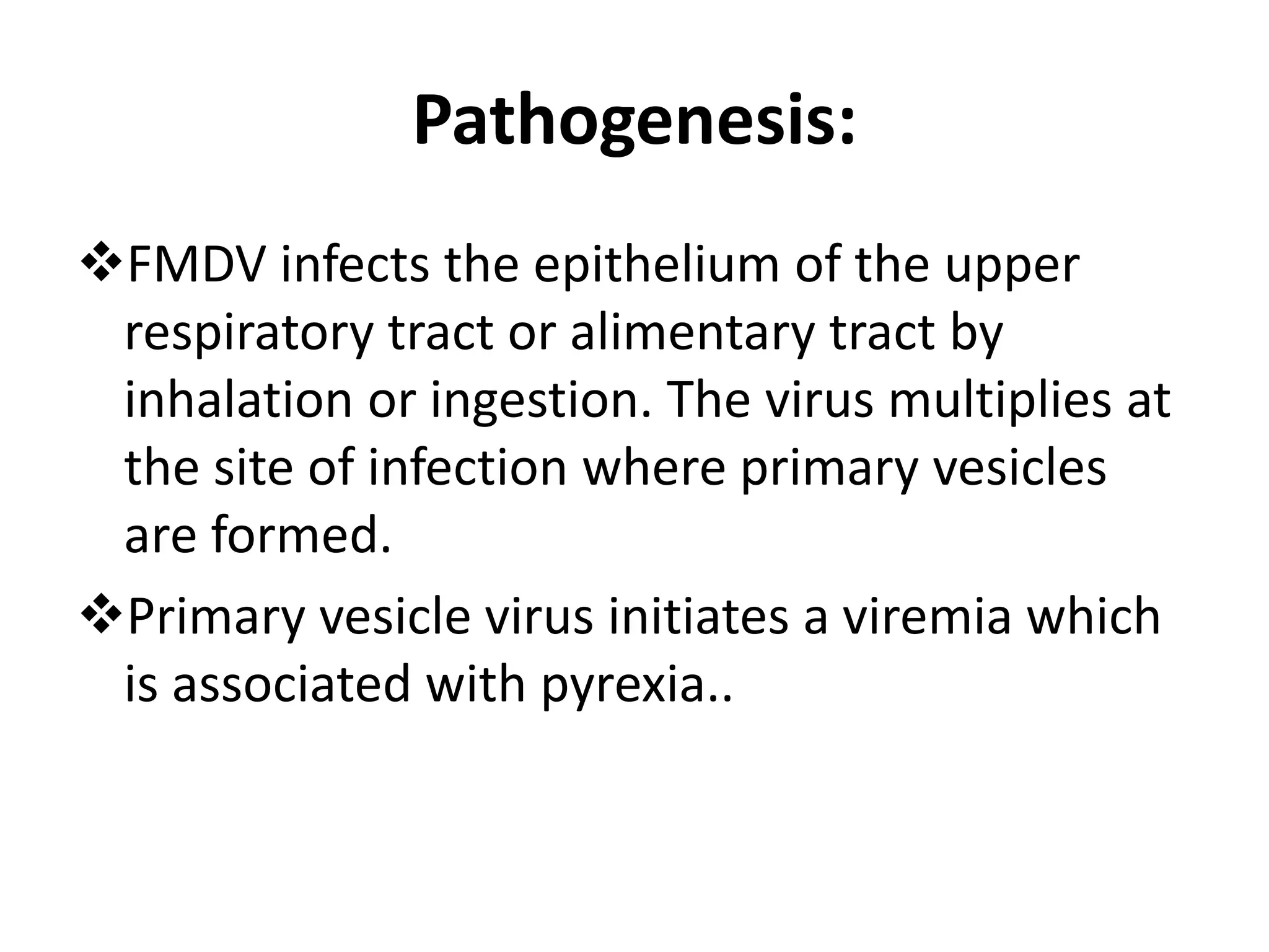 FOOT AND MOUTH DISEASE ( FMD) | PPTX