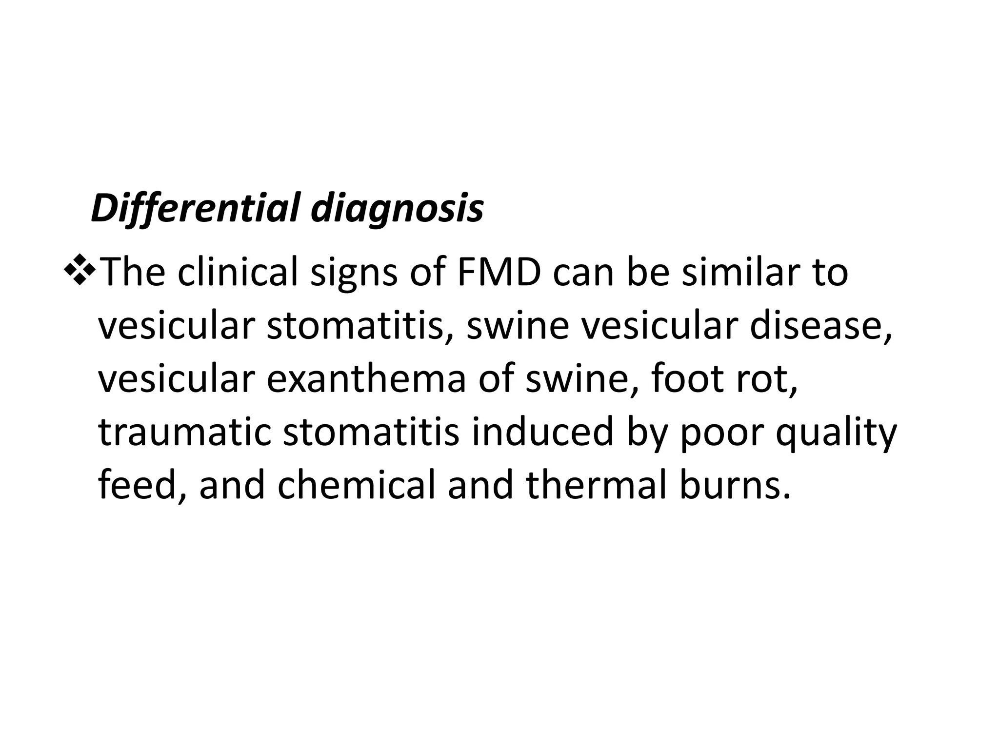FOOT AND MOUTH DISEASE ( FMD) | PPTX