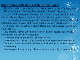 Debentures | PPTX