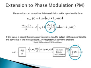 communication course: Frequency modulation Demodulation | PPT