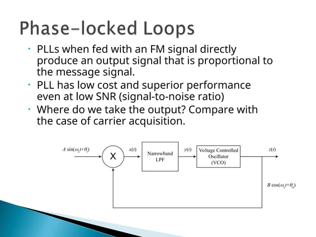communication course: Frequency modulation Demodulation | PPT