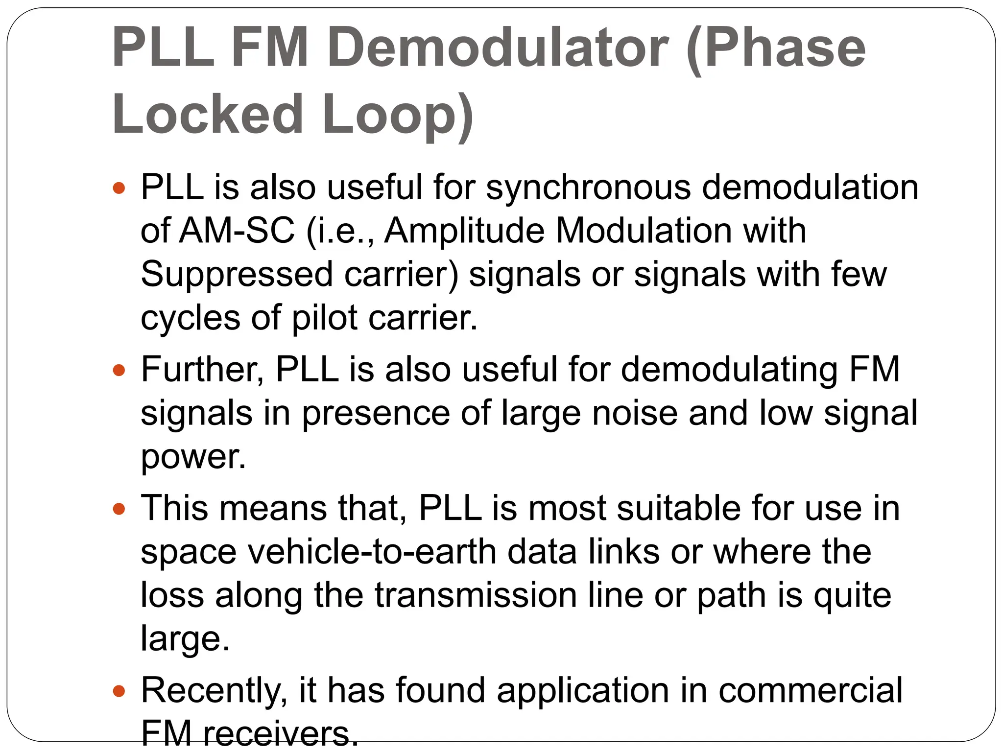 FM Demodulation analog communication types of demodulation | PPTX