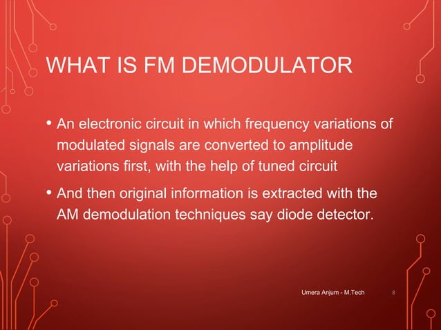 FM Demodulator | PPT