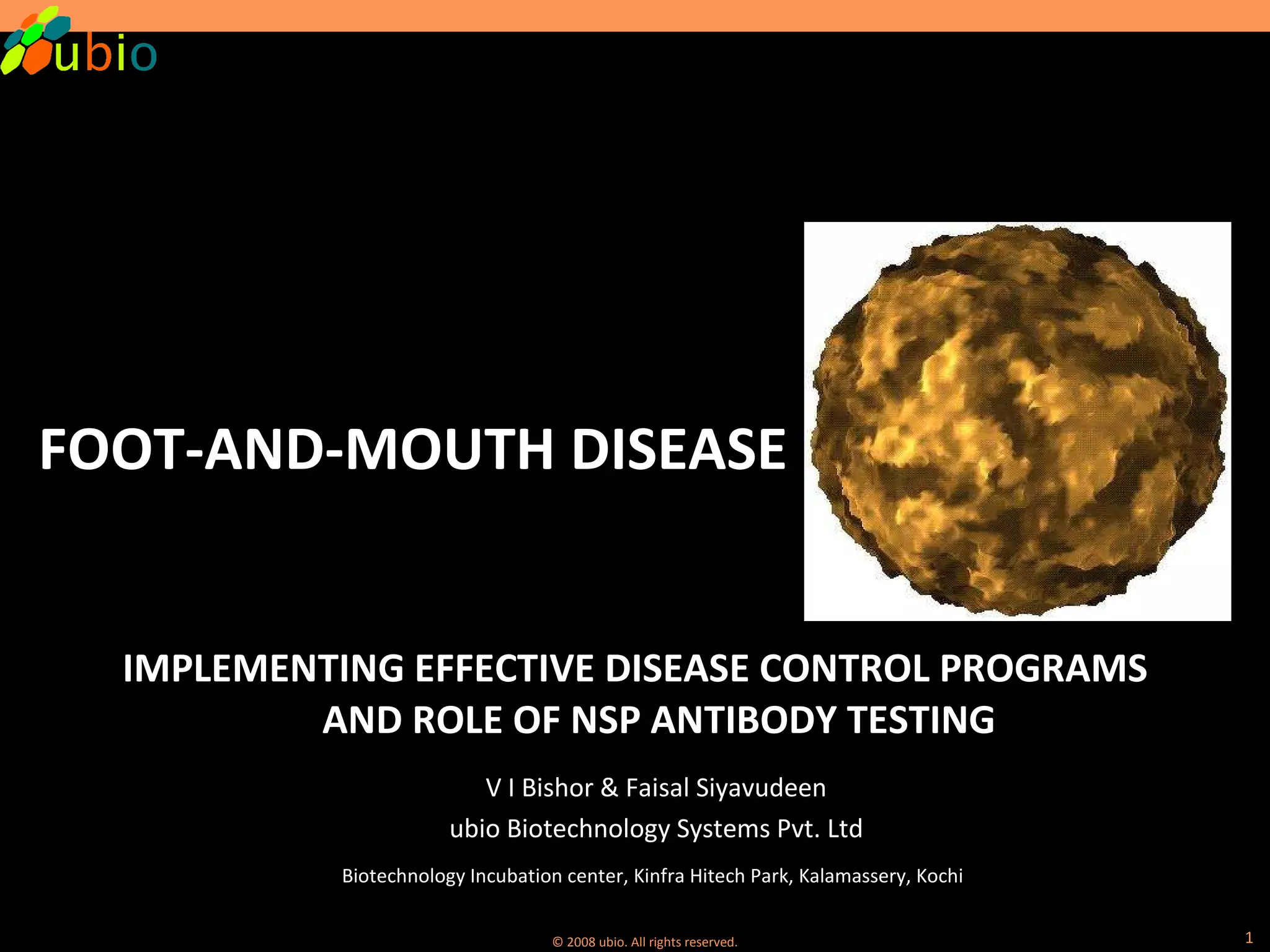 Foot and Mouth Disese control strategies | PPT