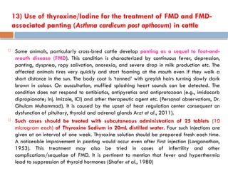FMD_Treatment and metaphylaxis_ Prof GM _pptx | PPTX