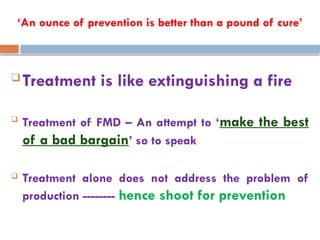 FMD_Treatment and metaphylaxis_ Prof GM _pptx | PPTX