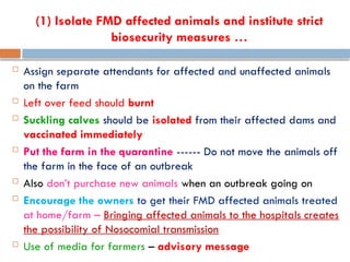 FMD_Treatment and metaphylaxis_ Prof GM _pptx | PPT