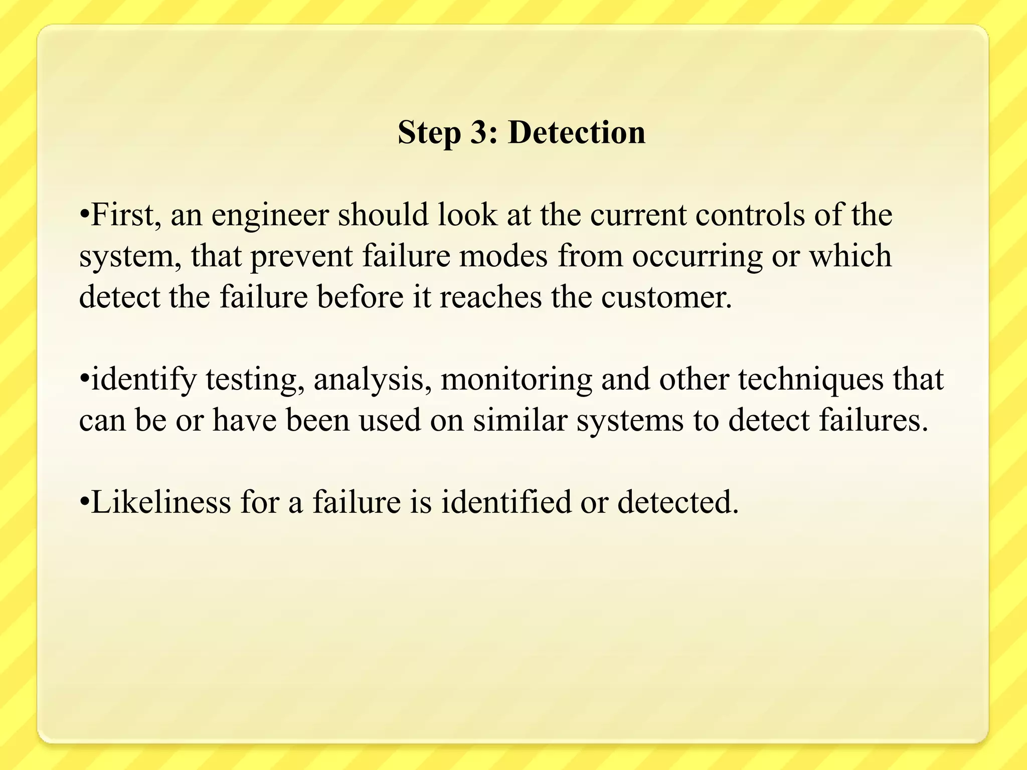 FAILURE MODE EFFECT ANALYSIS | PPTX