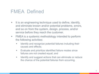 Failure Mode & Effect Analysis | PPTX