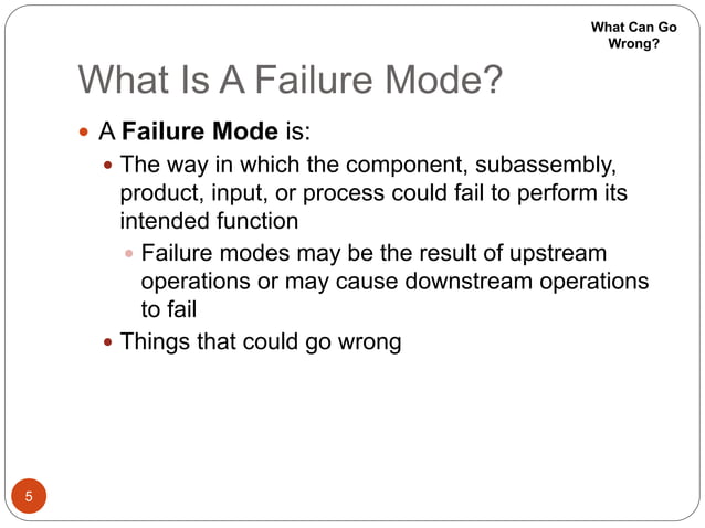 Failure mode and effects analysis | PPT