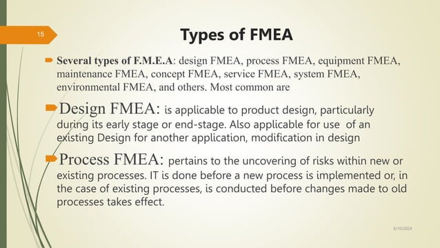 FMEA: A quality risk management tool..pptx | Business | Business and ...