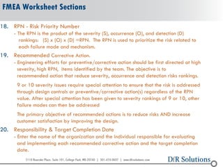 FMEA: The Good, The Bad, and The Ugly | PDF