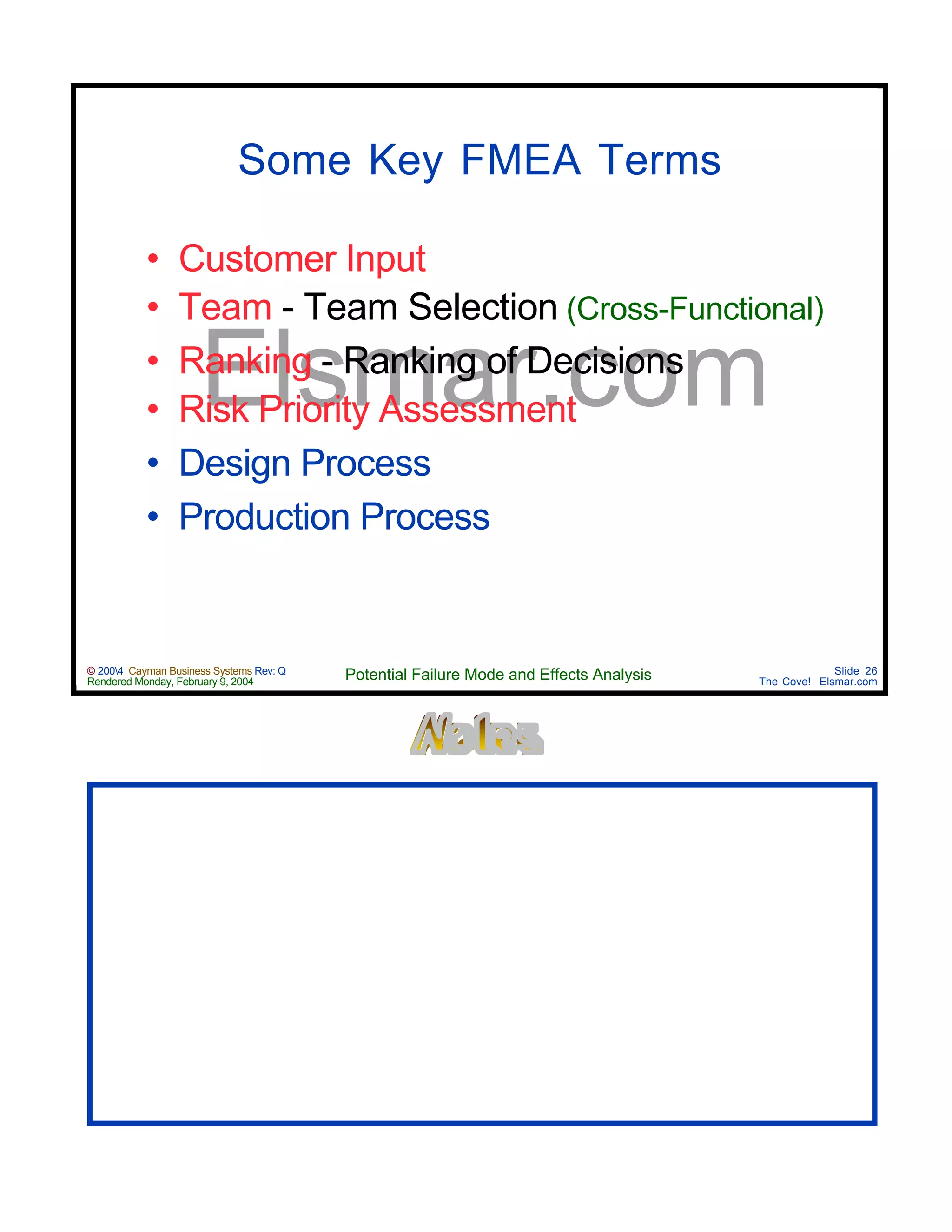 Design & Process FMEA Manual | PDF