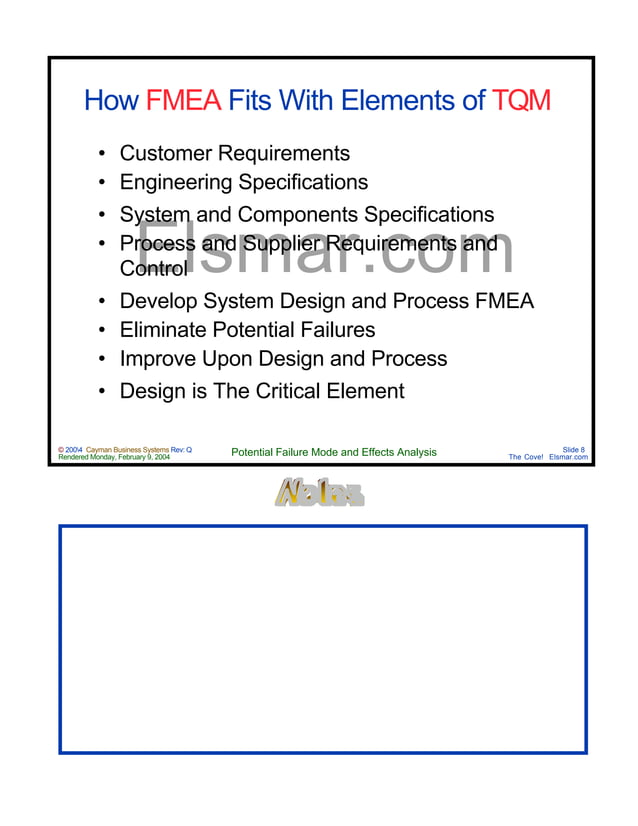 Design & Process FMEA Manual | PDF