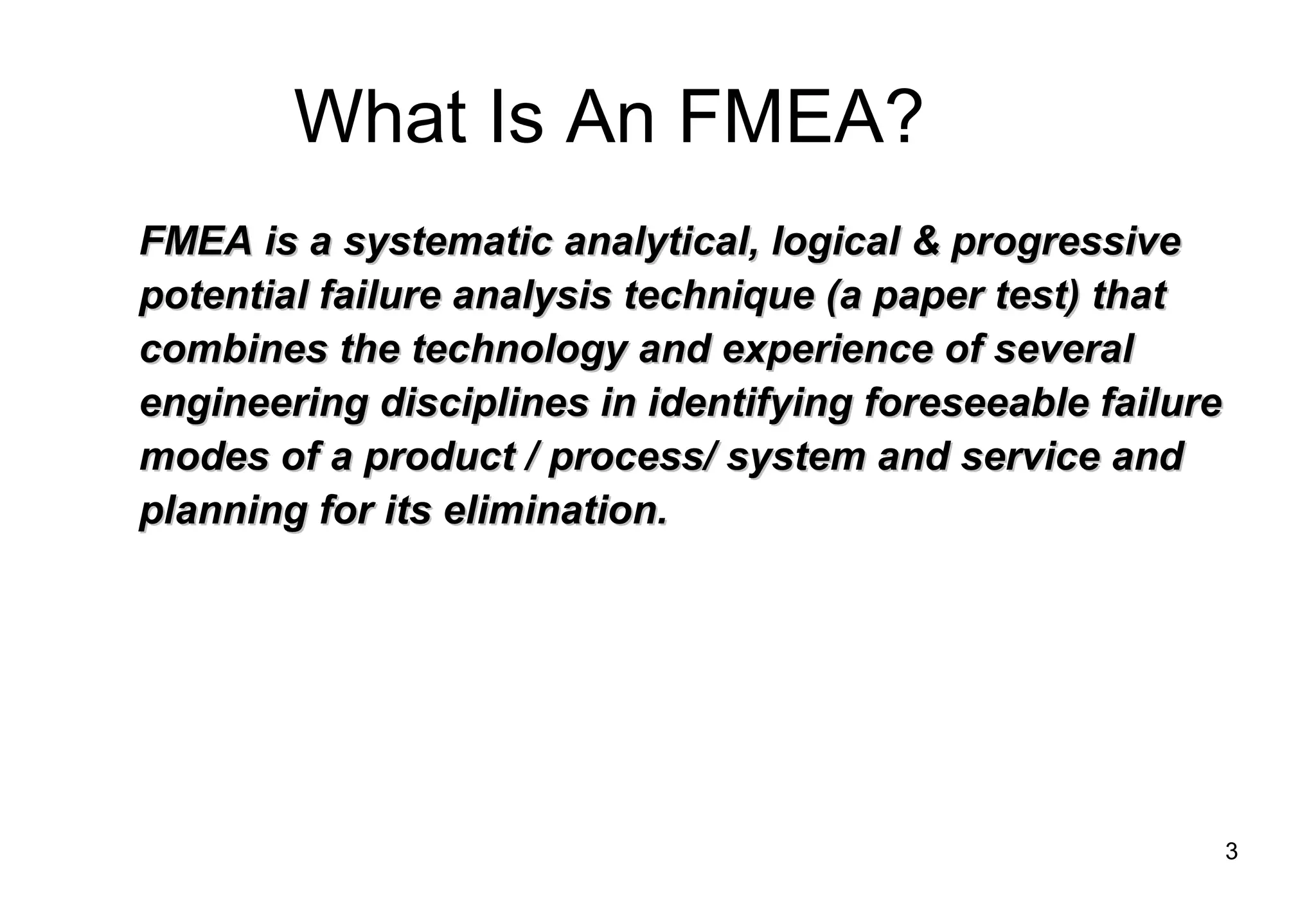 Failure Mode and Effects Analysis (FMEA) | PDF