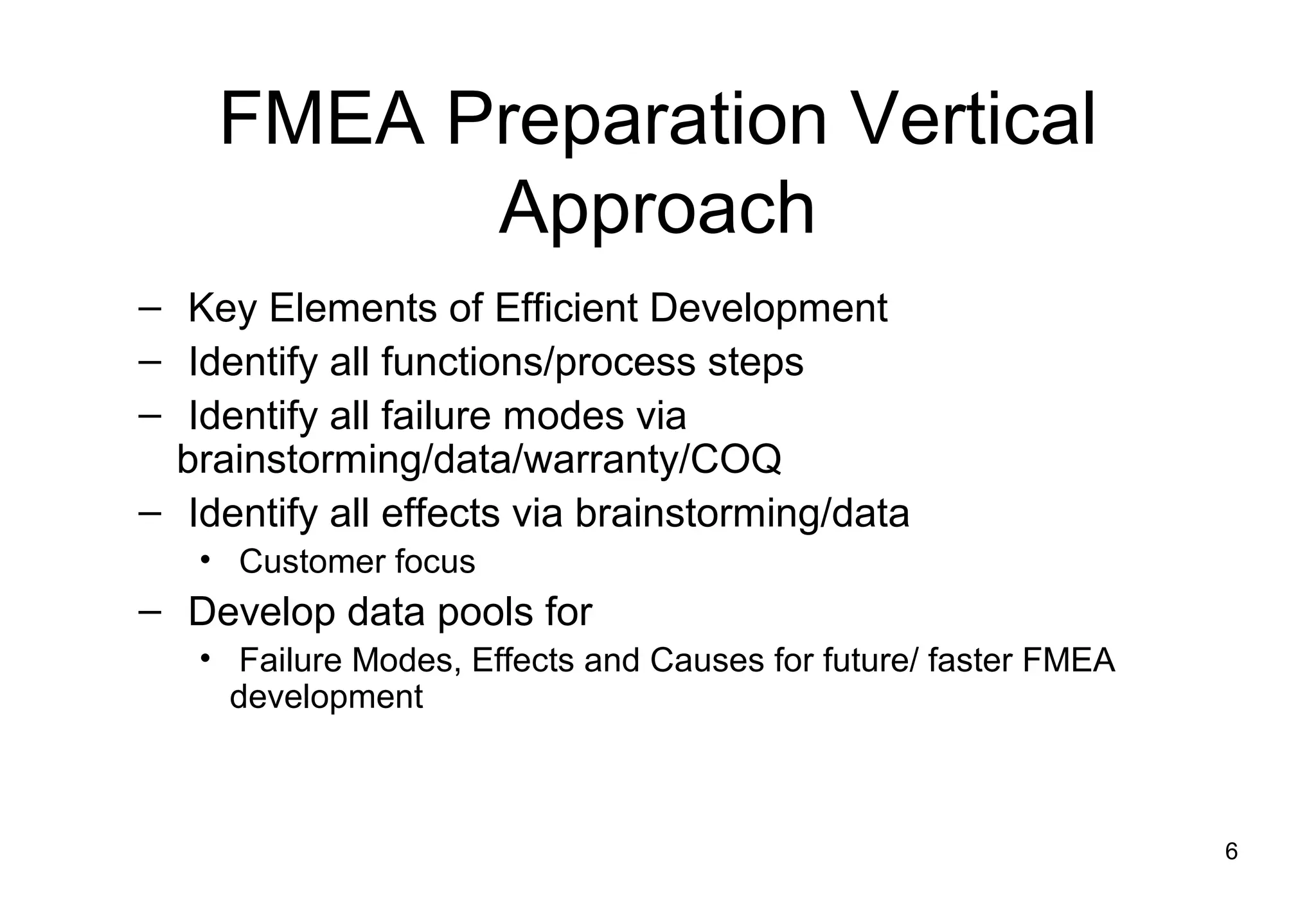 Failure Mode and Effects Analysis (FMEA) | PDF