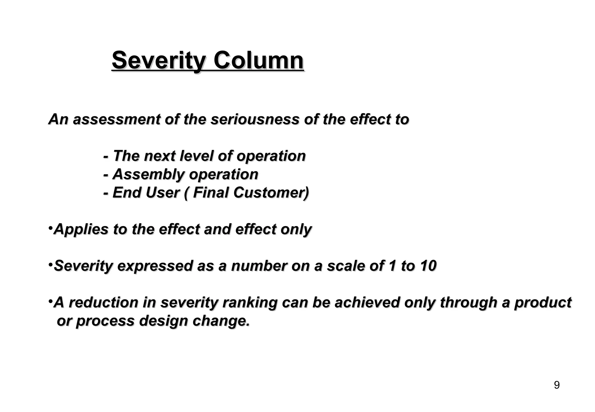 Failure Mode and Effects Analysis (FMEA) | PDF