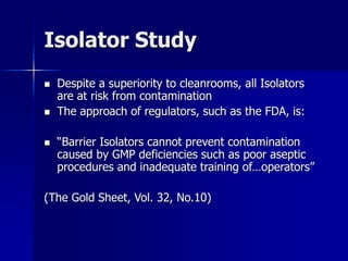 Application of FMEA to a Sterility Testing Isolator: A Case Study | PDF