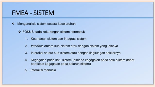 Fmea, definis dan konsep | PDF