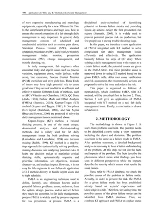 Fmea example very good | PDF | Mechanical and Industrial Engineering ...