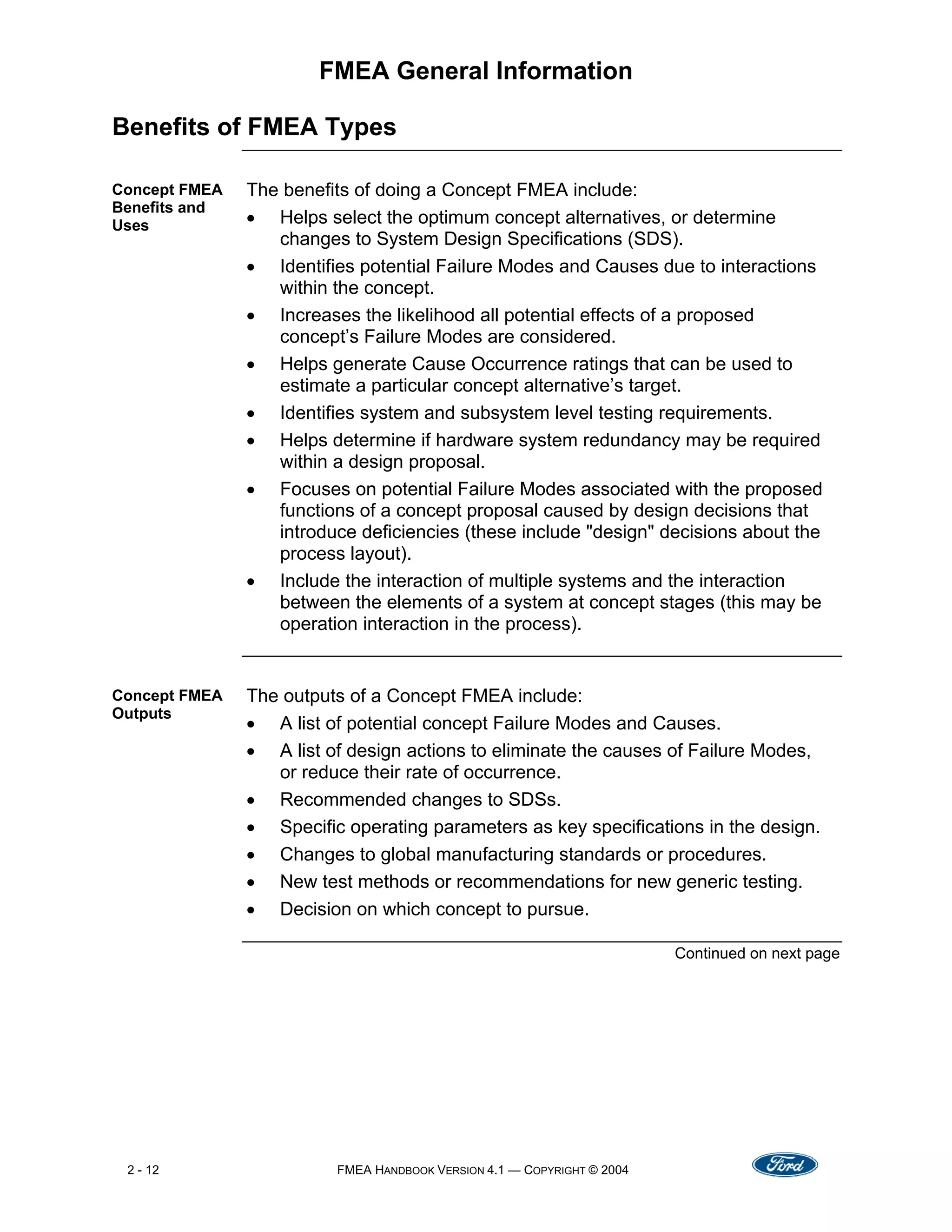 Fmea Handbook V4.1[1][1] | PDF