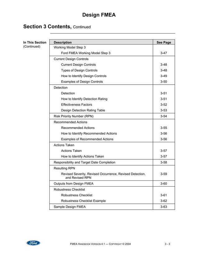 Fmea Handbook V4.1[1][1] | PDF