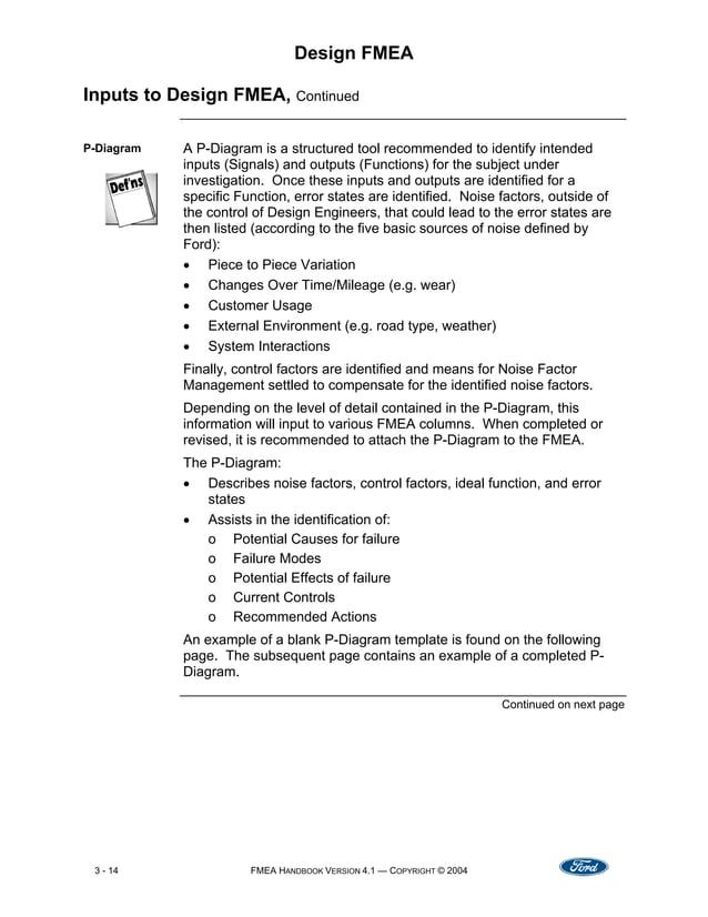 Fmea Handbook V4.1[1][1] | PDF