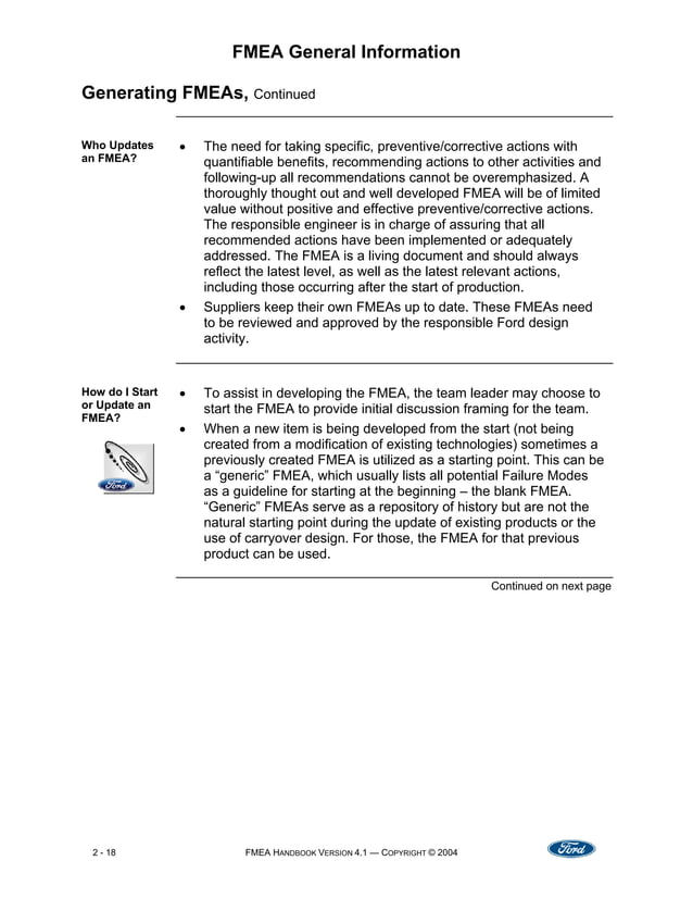 Fmea Handbook V4.1[1][1] | PDF