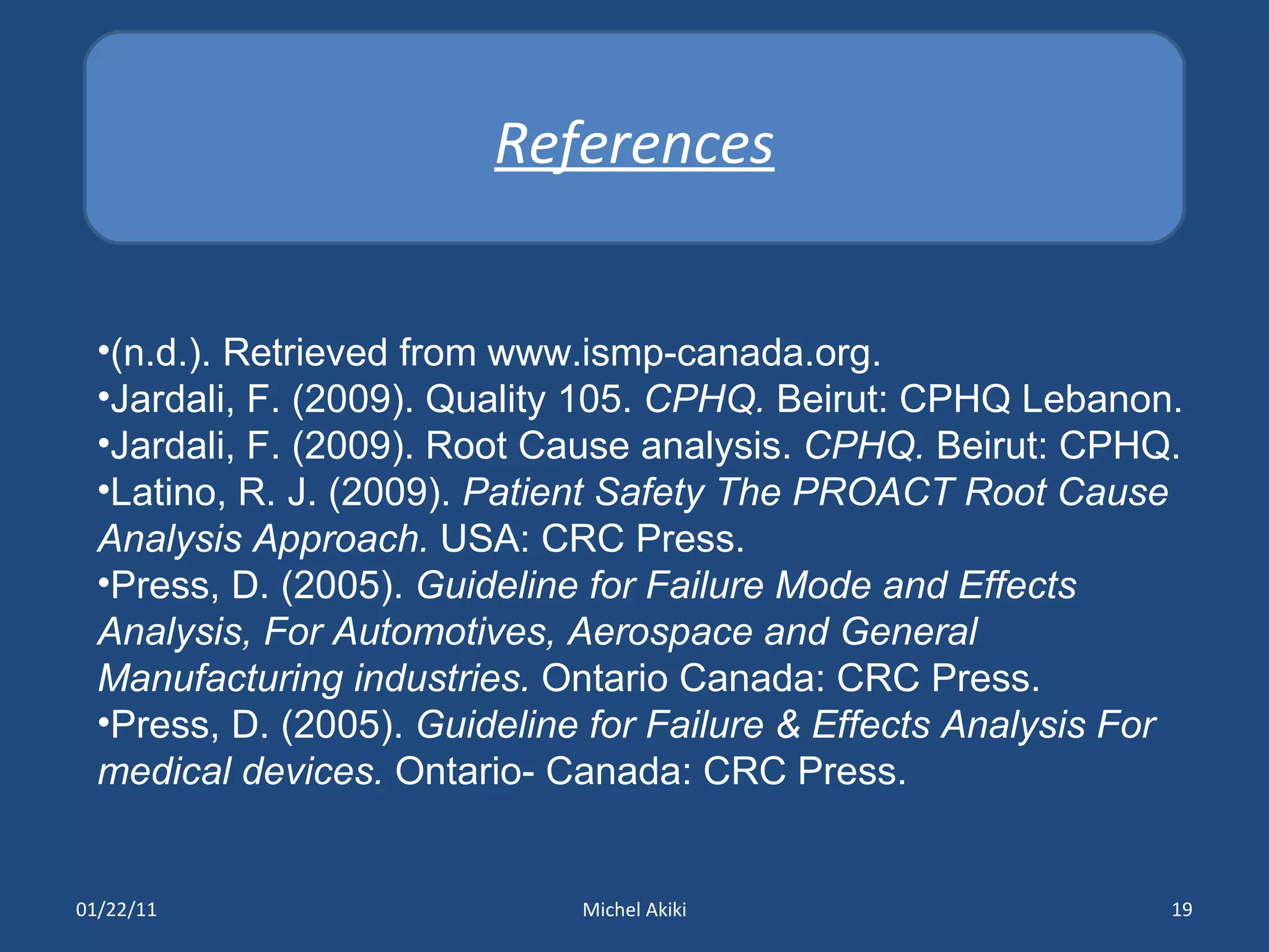 Failure Mode Effect Analysis (FMEA) | PPT