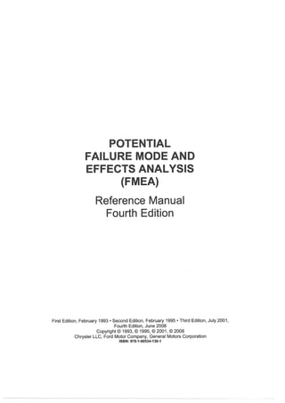 Fmea manual | PDF