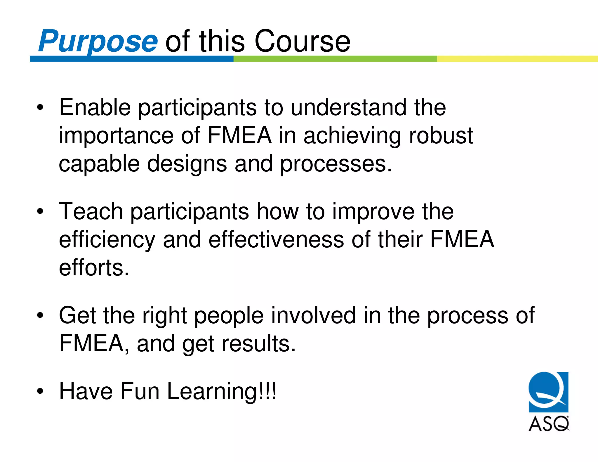 Fmea presentation | PDF