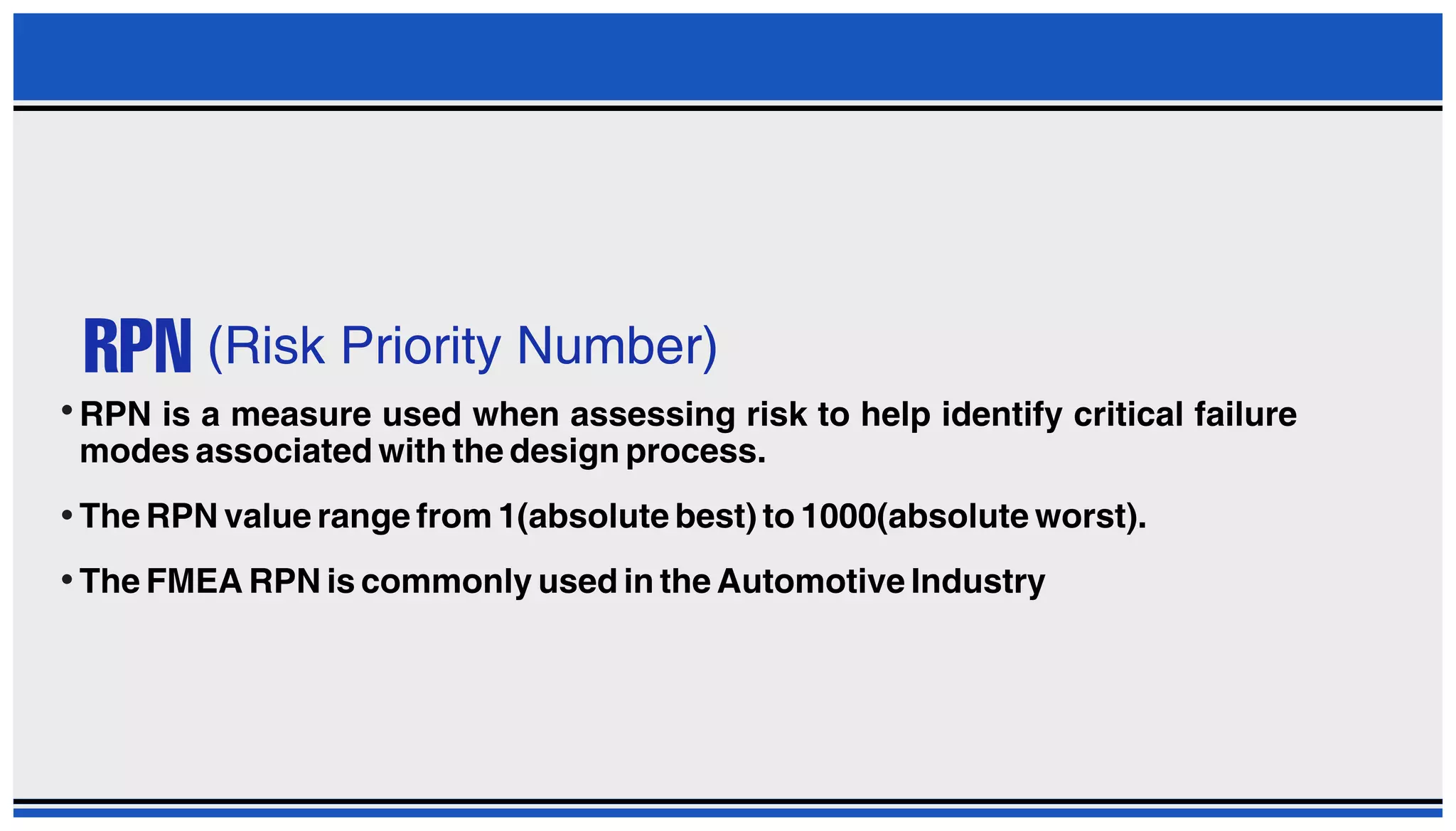 PPT ON FALIURE MODE AND EFFECT ANALYSIS (FMEA) | PDF