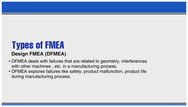 PPT ON FALIURE MODE AND EFFECT ANALYSIS (FMEA) | PDF