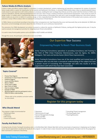 FMEA program brochure | PDF