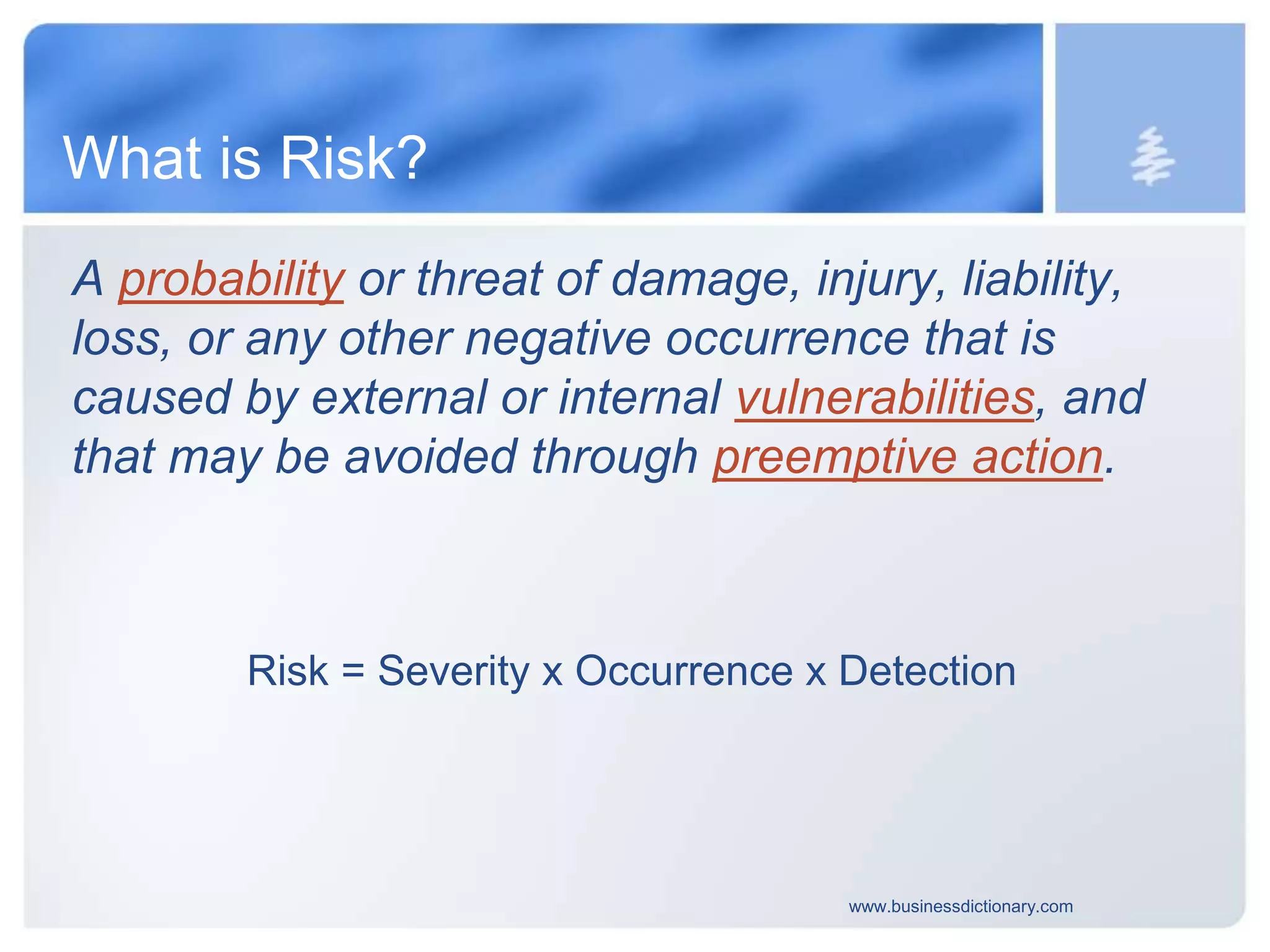 FMEA RCA Risk Management webinar | PPTX